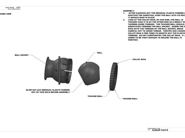 Christen Eagle Eyeball Vent | 3D Printing Shop | i.materialise