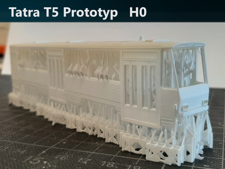 Tatra T5 prototyp H0 | 3D Printing Shop | i.materialise